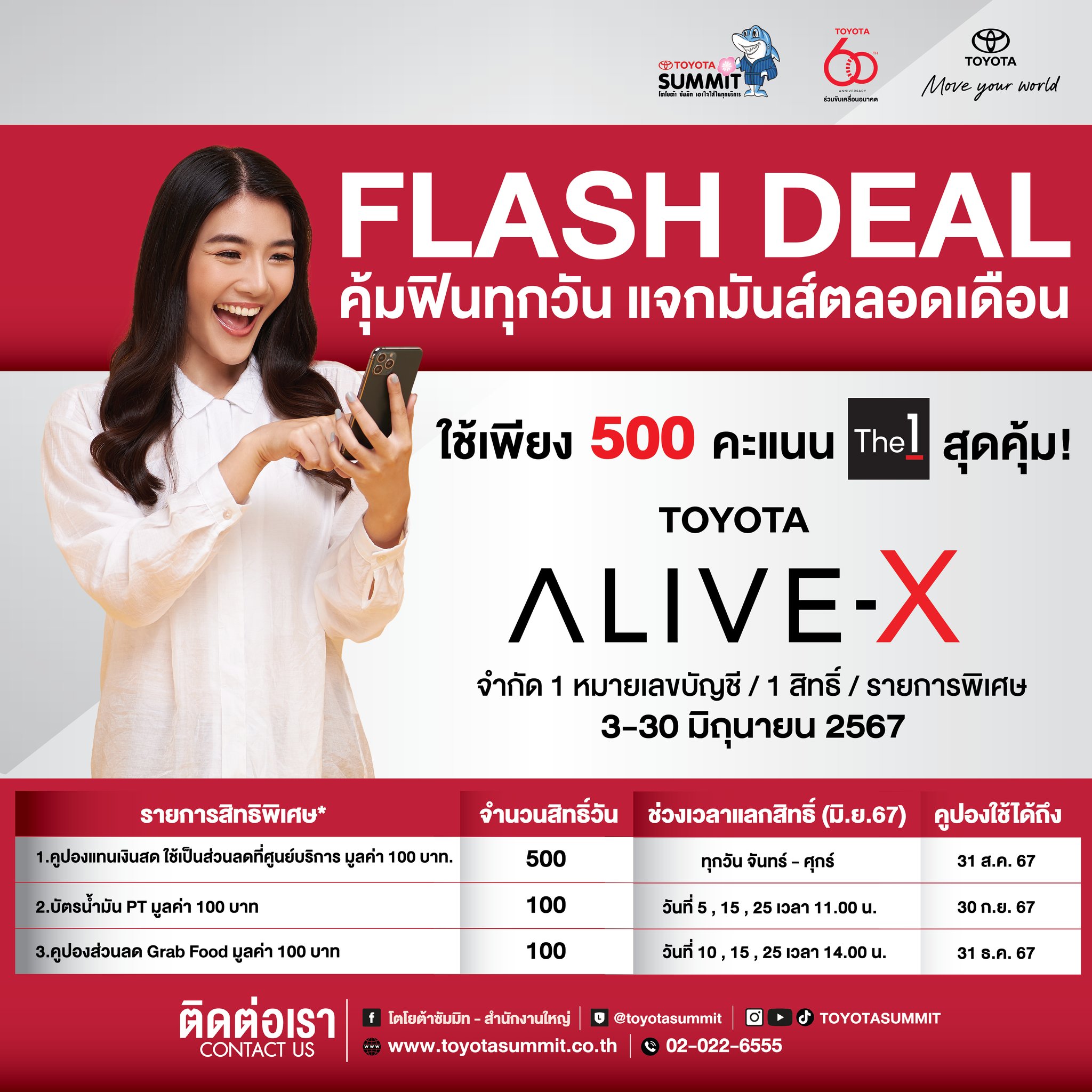 FLASH DEAL แลกแต้ม THE ONE พอยท์